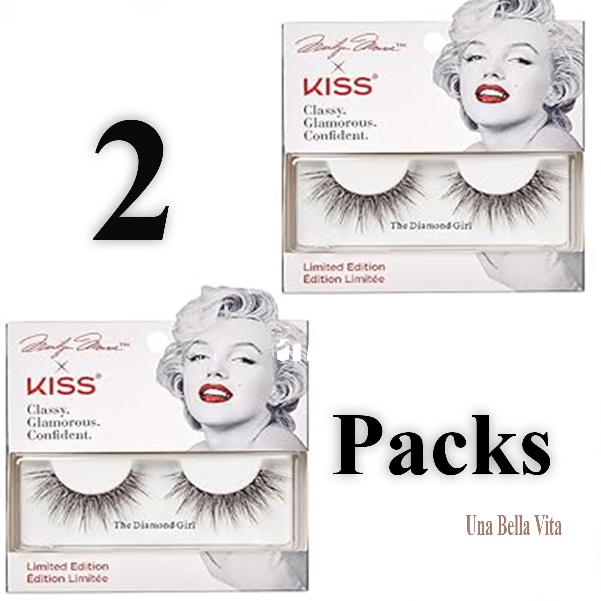 Lot 2 Marilyn Monroe Kiss Limited Edition Lashes The Diamond Girl ...