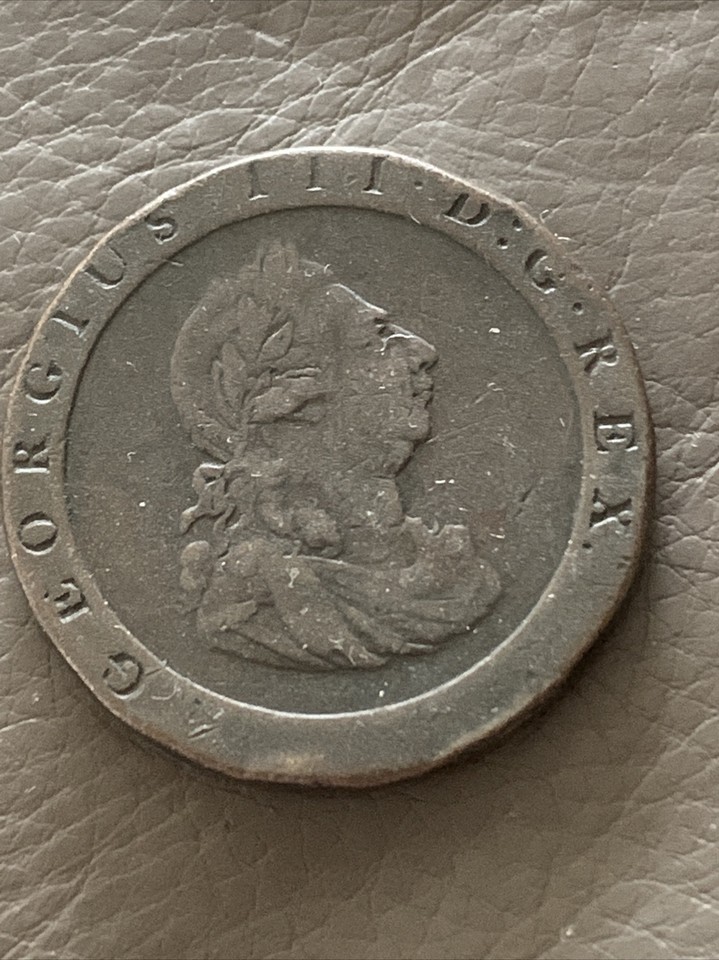 GEORGIUS III - D:G - REX. 1797 BRITANNIA KING GEORGE PENNY COPPER ...