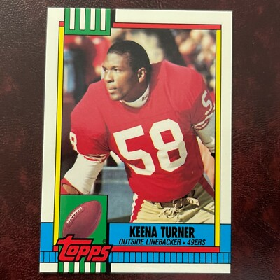 1990 Topps TIFFANY Set KEENA TURNER #24 SAN FRANCISCO 49ERS * MINT ...