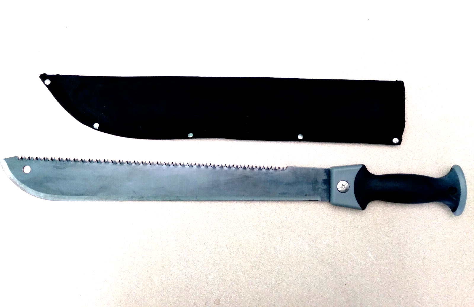 24" LONG MACHETE SAWBACK DOUBLE SIDED CAMP SAW CURVED BLADE JUNGLE SAW ...