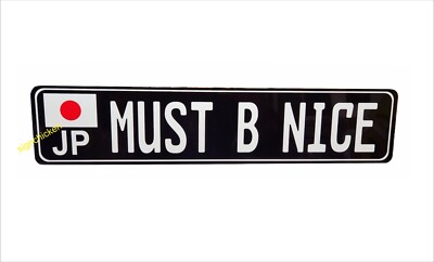 BLACK JAPAN, JAPANESE, EURO TAG, BMW, European style License Plate, ANY ...