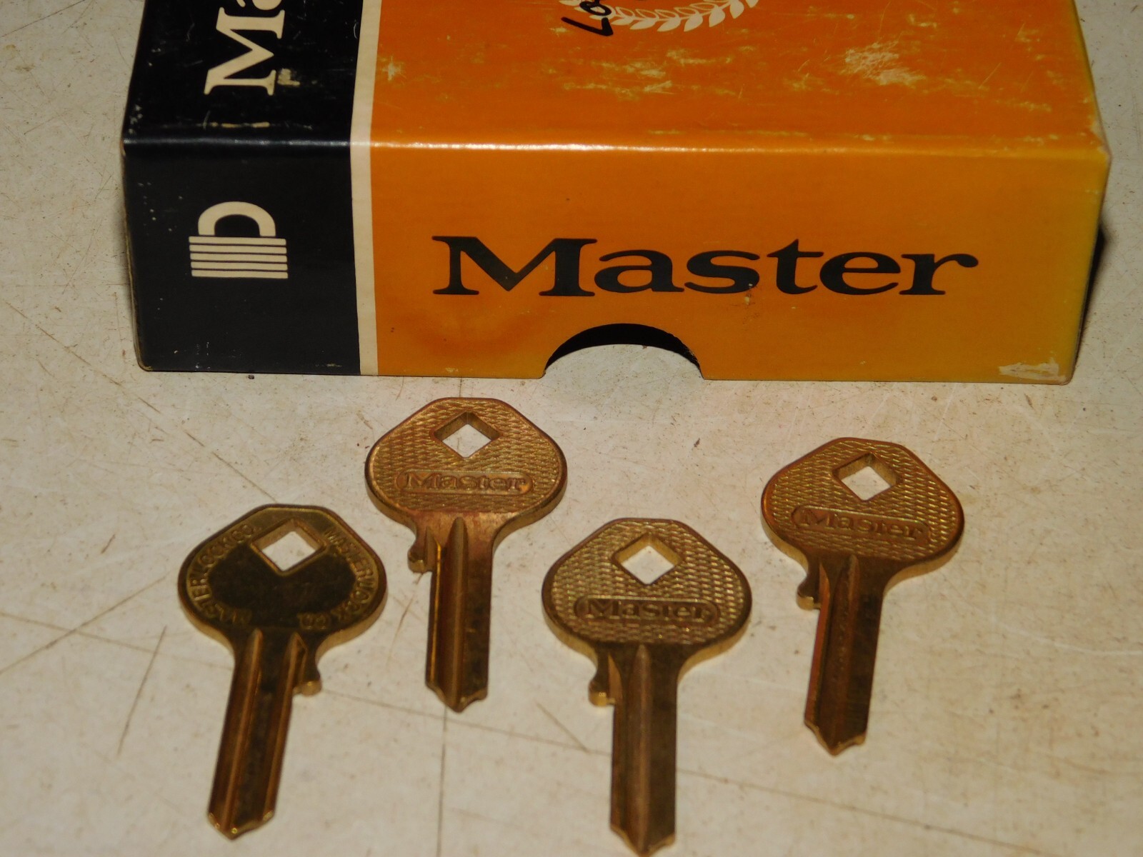 Lot of 4 - Master Lock Key Blanks K150 - K1950 Padlocks Vintage NOS #35 ...