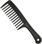 Wide Tooth Comb for Detangling Styling Long Hair Rake Handle Comb UK ...