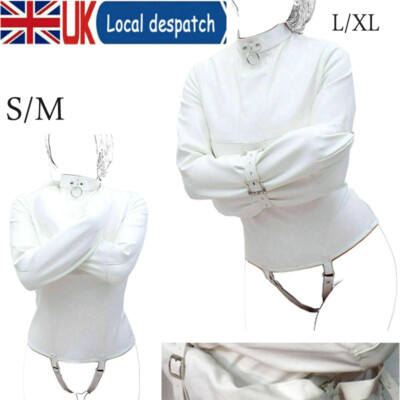 UK Stock Asylum Straight Jacket Costume Restraint Armbinder Body ...