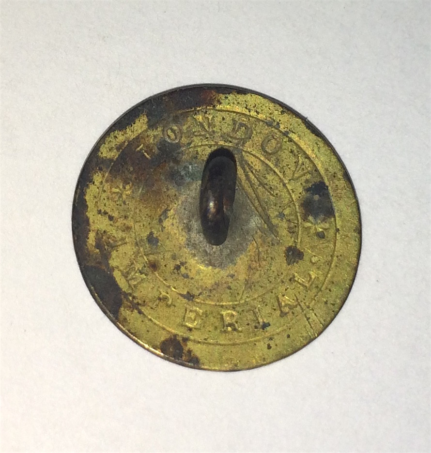 Rare Antique Colonial Imperial London Co. Small Flat Button! Guilt ...