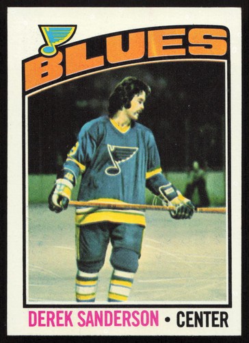 1976-77 Topps #20 Derek Sanderson St. Louis Blues NR-MINT HOF PACK ...