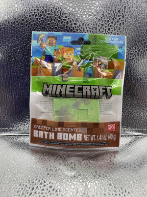 MINECRAFT BATH BOMB CREEPER LIME SCENTED | eBay