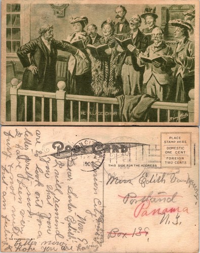 Choir Loft Church Choir Hymn Singing Conductor Postcard | eBay