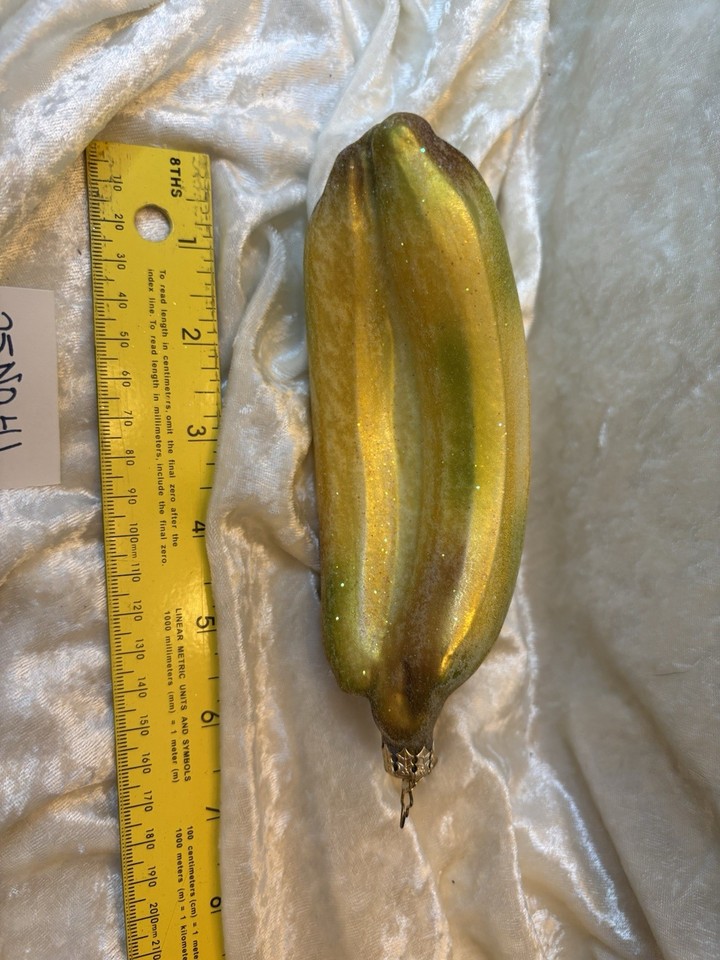 Christopher Radko 3 Banana Bunch Frosted Fruit Glass Ornament | eBay