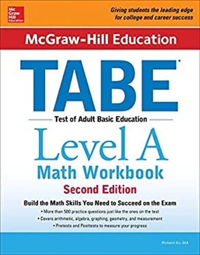 McGraw-Hill Education TABE Level A Math Workbook Second Edition R ...