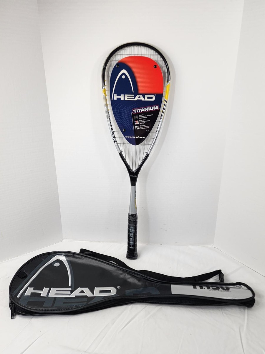 Head Ti 150 Power Zone Squash Racket w/ Cover - 4 in Strung Head Ti 150 Power Zone Squash Racket w/ Cover - 4 in Strung