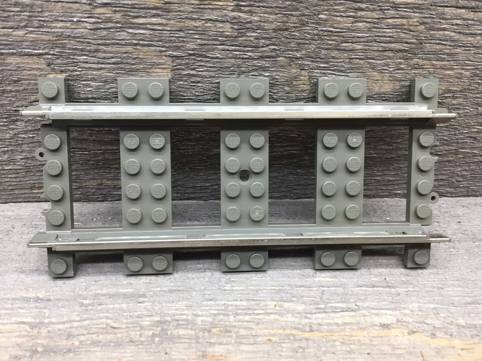 LEGO 9V Train Tracks in Dark Gray (Select ONE) curved or strait 4520 ...