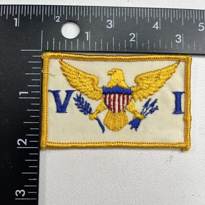 Yellow Border Version VI VIRGIN ISLANDS Patch 21XZ | eBay