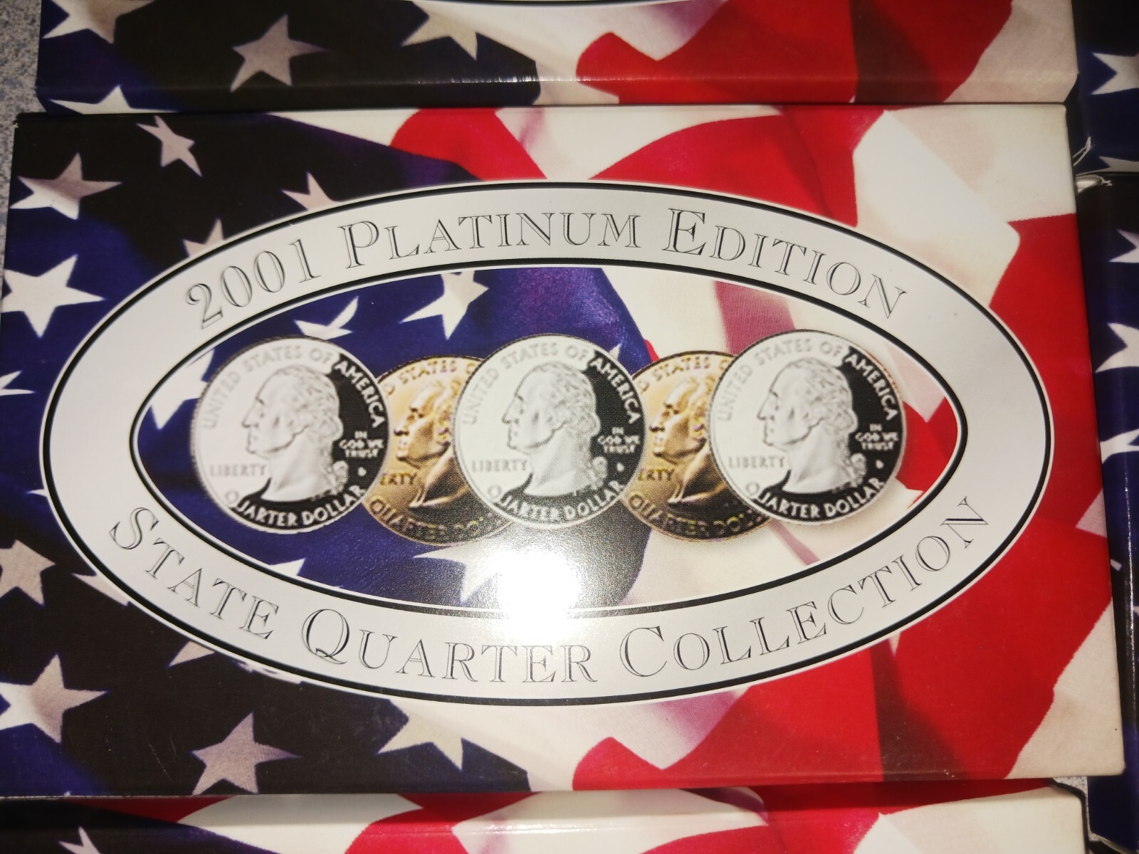 2000 01 02 03 06 07 08 PLATINUM PLATED CSN Mint State Quarter ...