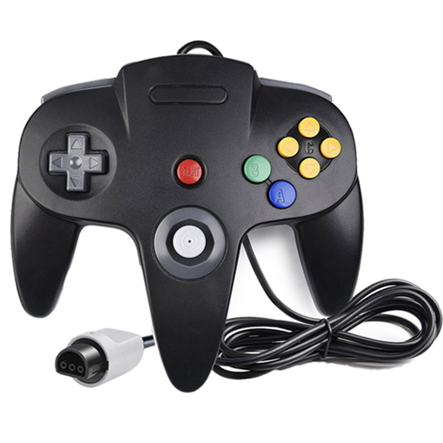 4Pack N64 Gaming Remote Controller 64-bit Joystick Wired For Nintendo ...