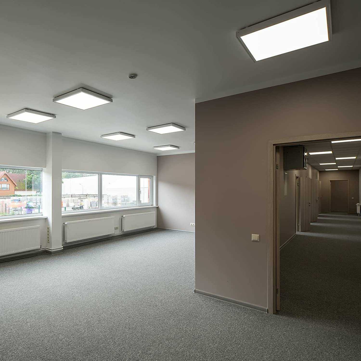 Luxrite 2x2 FT Surface Mount Kit for Light Panel Flush Mounting Bracket ...