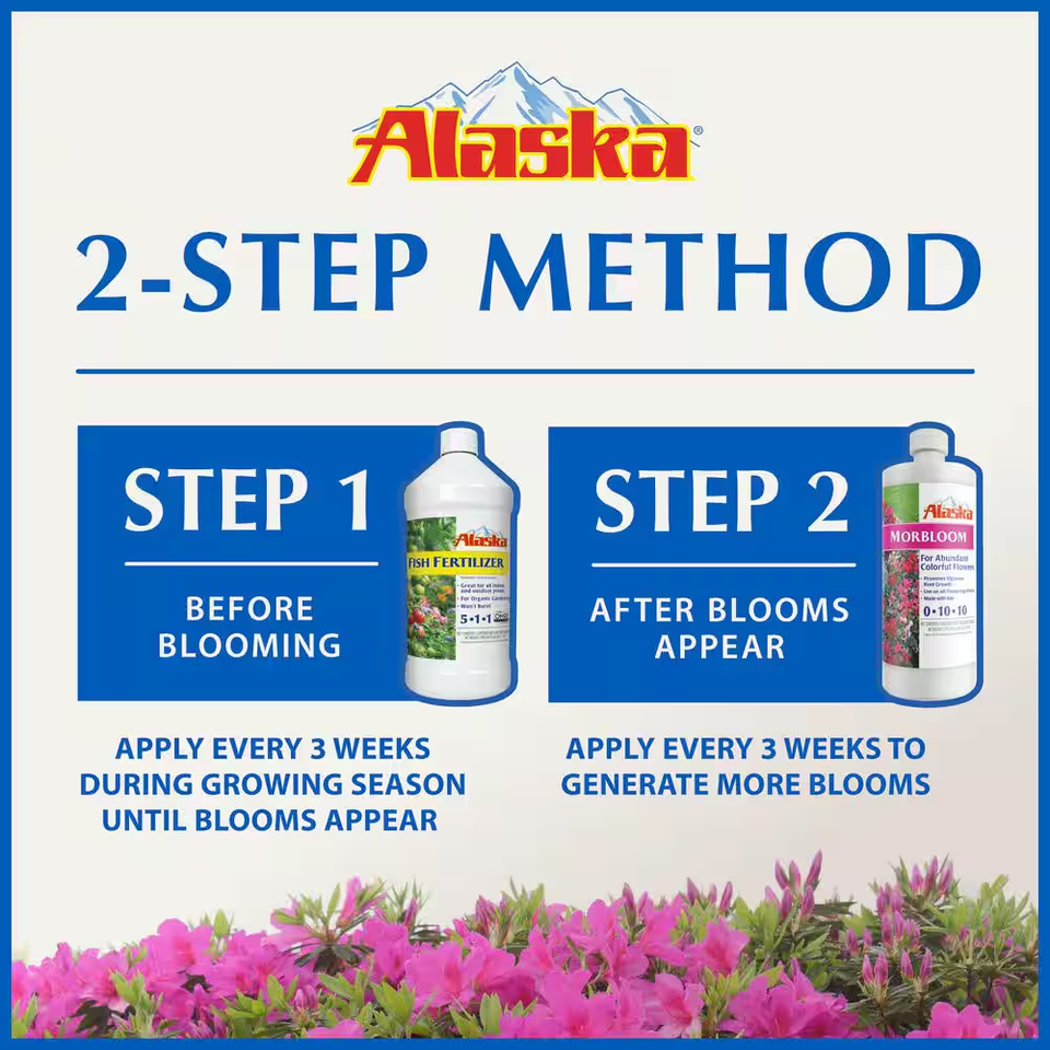 Alaska Morbloom 128 oz. (1 gal.) Liquid Flowering Plant Food Fertilizer ...