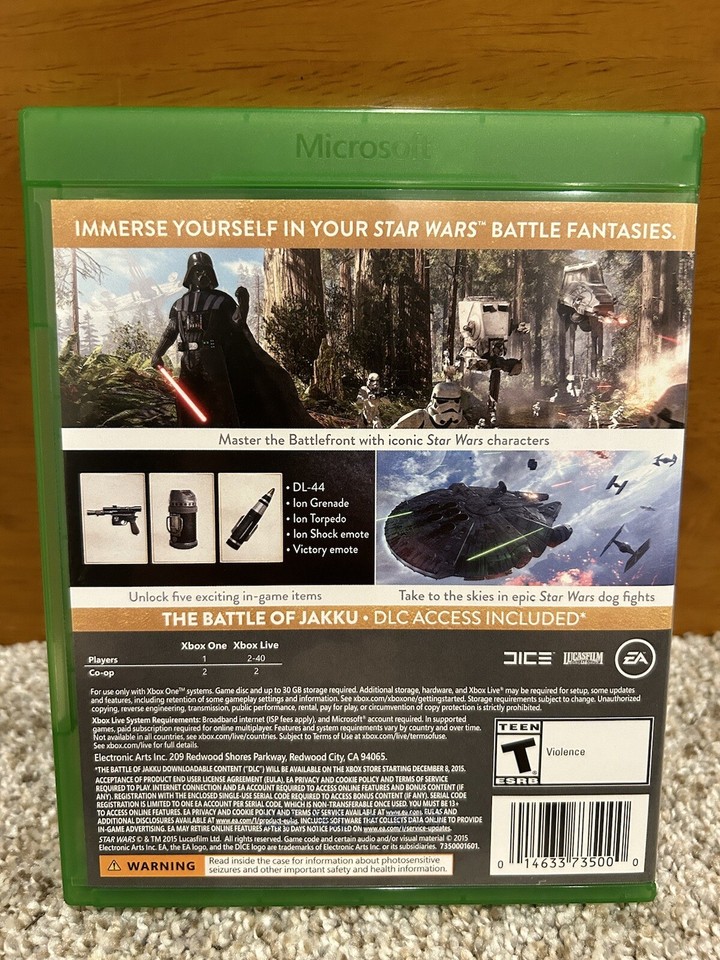 Star Wars Battlefront -- Deluxe Edition (Microsoft Xbox One, 2015) | eBay