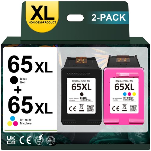 65XL Ink Cartridges For HP Ink 65 XL Deskjet 2600 2652 2636 3720 ENVY ...