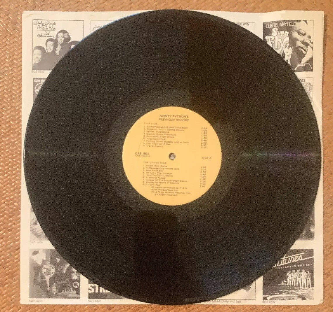 Monty Python “Previous Record” 1973 LP Original Inner Sleeve EX | eBay