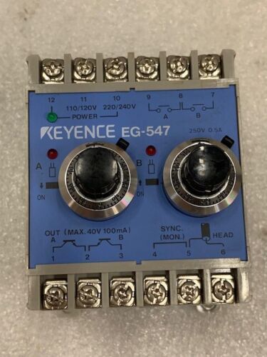 KEYENCE EG-547 Optical Fiber Amplifier New KD | eBay