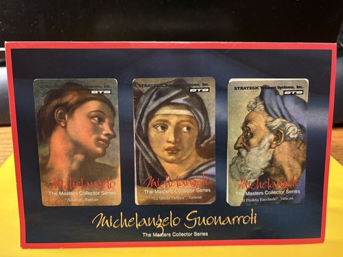 3 MICHELANGELO Masters Series Strategic Telecom Systems STS Phone Cards ...