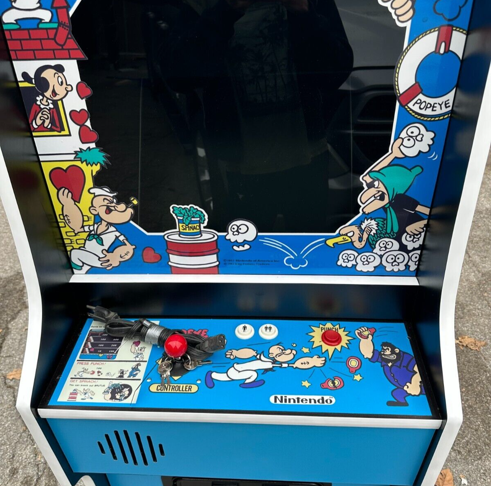 Popeye Arcade Coin Operated- With all new parts, LCD Monitor, Free ...