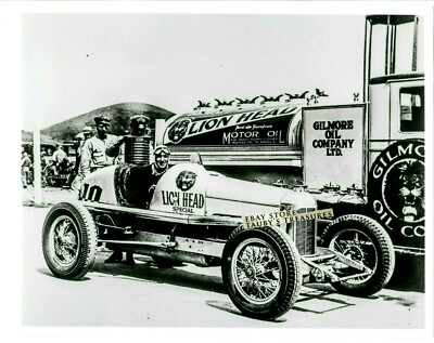 Reprint Photo LION HEAD GILMORE OIL SIGN RACE CAR TRUCK MOTORCYCLE ...