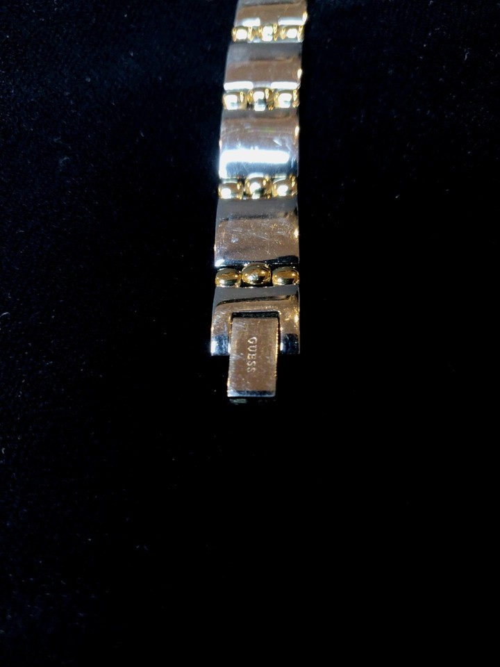 Vintage Guess Tank Watch Two Toned NEW BATTERY 6.5" Extra Small | eBay