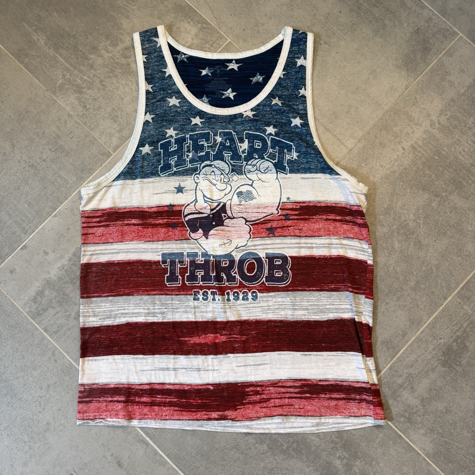 Universal Studios Popeye Heart Throb Est. 1929 Tank T… - Gem