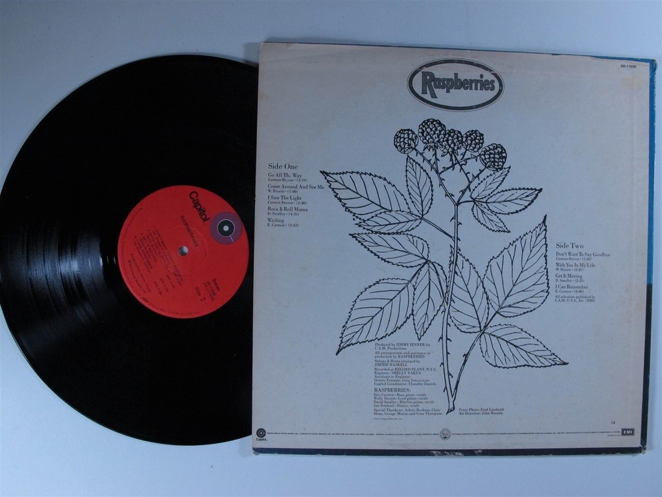 RASPBERRIES Self Titled CAPITOL SK-11036 LP VG+ n | eBay