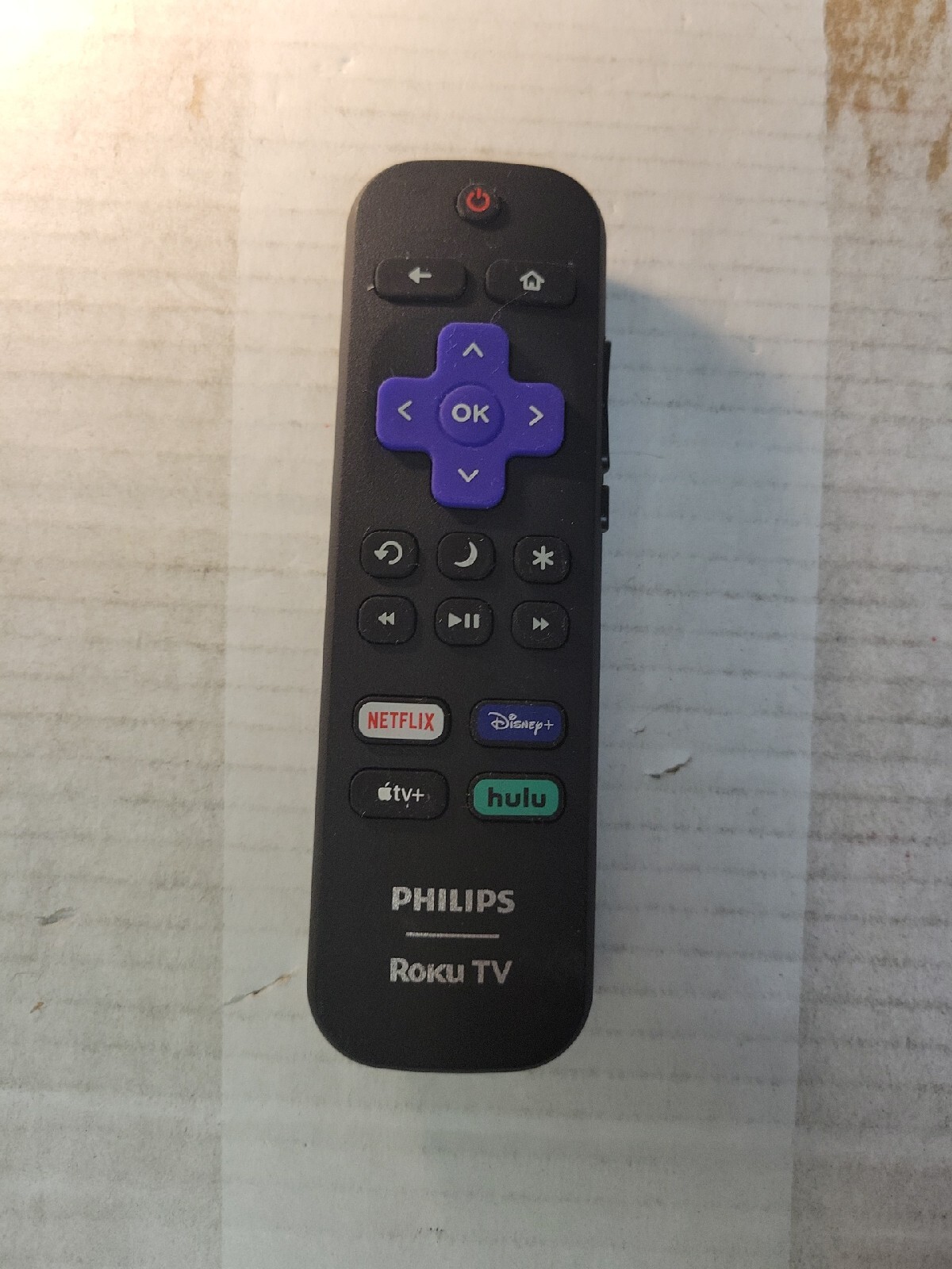 OEM PHILIPS ROKU TV REMOTE CONTROL NETFLIX DISNEY+ APPLE TV HULU RC ...