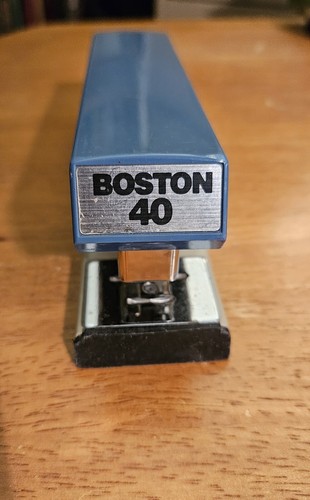 Boston 40 Stapler Black Chrome & Staples WORKS L/N Made In U.S. | eBay