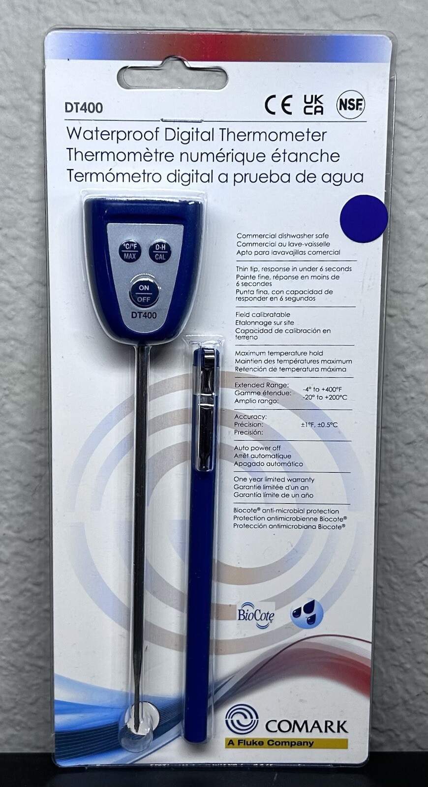 Comark DT400 Pocket Thermometer with Thin Tip - NEW SEALED | eBay