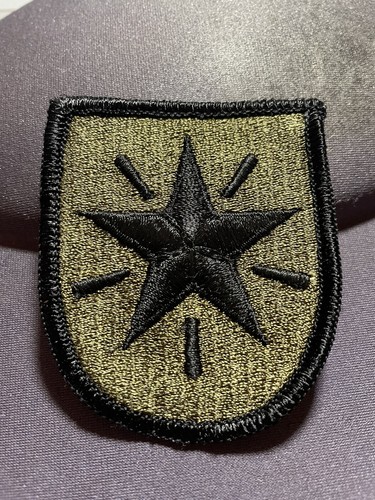 US ARMY 36TH INFANTRY BRIGADE PATCH MERROWED EDGES DATED 3/1970 SUBDUED ...