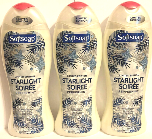3 Pack Softsoap Moisturizing Body Wash - Starlight Soirée Peppermint ...