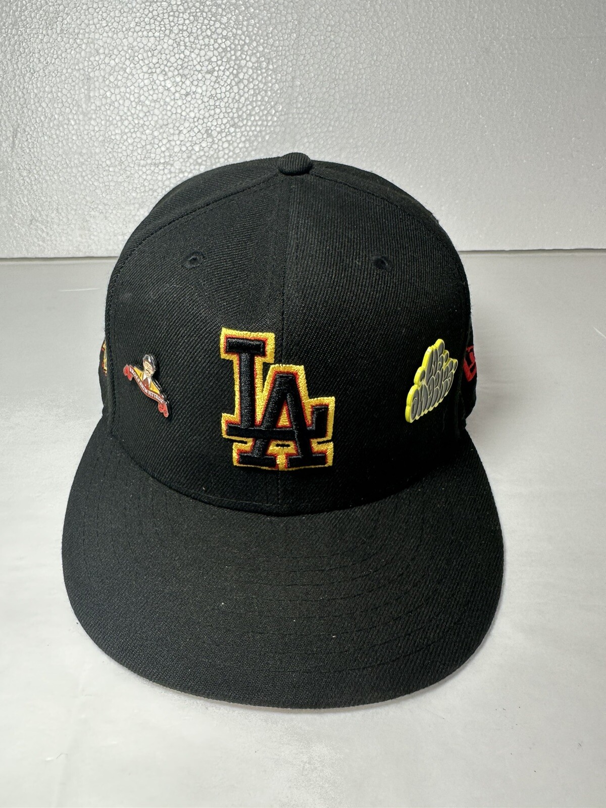 New Era Los Angeles Dodgers Fitted Cap Hat Size 7 1/2 - Gem
