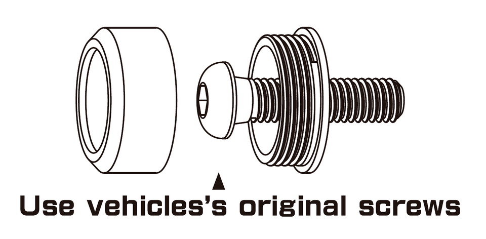 Carbon Fiber License Plate Frame Screw Fastener Caps for Cars Trucks ...