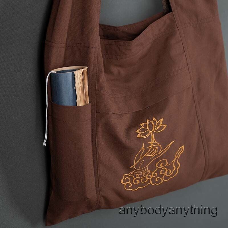 Monk Bag Traditional Buddhist Meditation Embroidered Shoulder Bag Monk ...