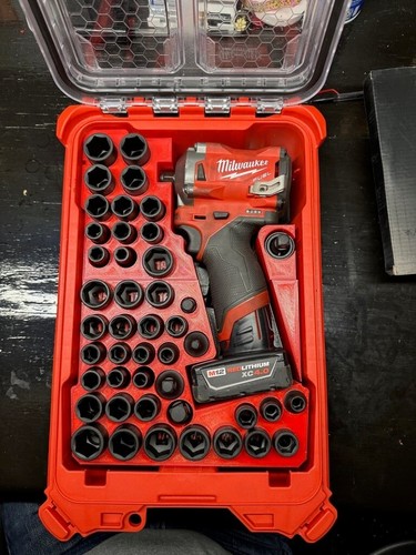 Milwaukee M12 Stubby Impact 3/8" Packout Compact Insert Organizer Tray ...