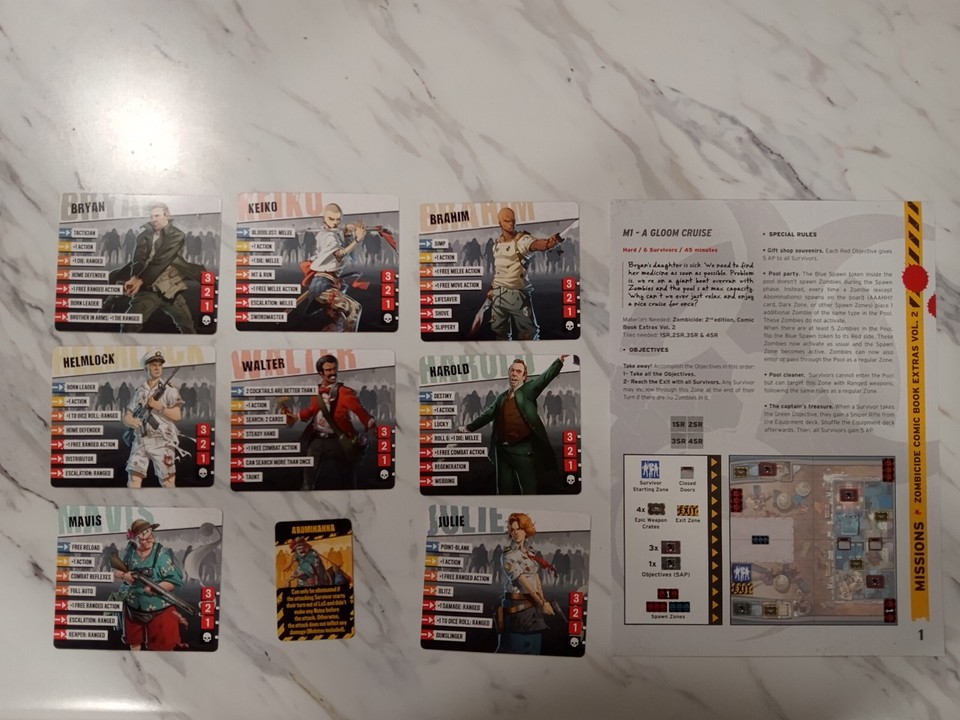 CMON Comic Books Vol 2. Zombicide 2nd Edition Comic Book Extras No ...