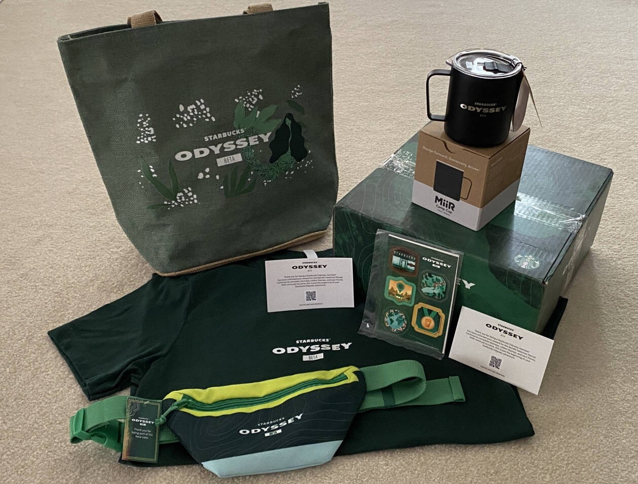Starbucks Odyssey Beta EXCLUSIVE Merchandise Pack + LOTS of EXTRAS, NEW ...