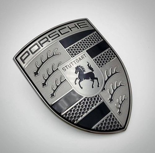 Genuine Porsche Turbonite Hood Crest Emblem kit Limited Edition OEM ...