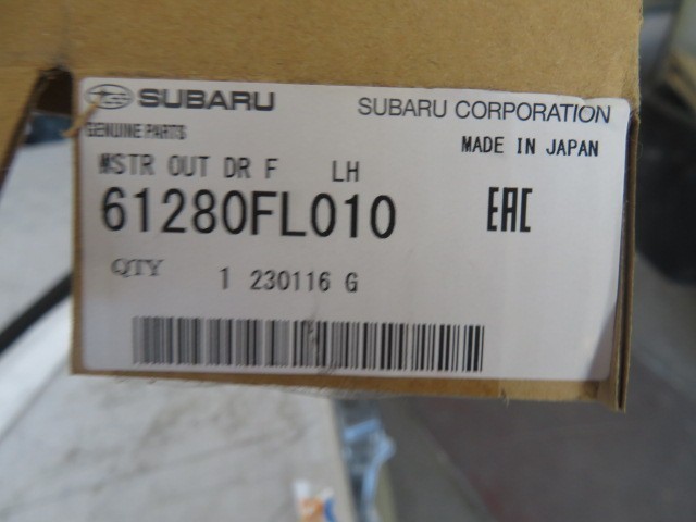 2017-2023 Subaru Crosstrek Impreza OEM NEW Left Sd Belt Weather Strip ...