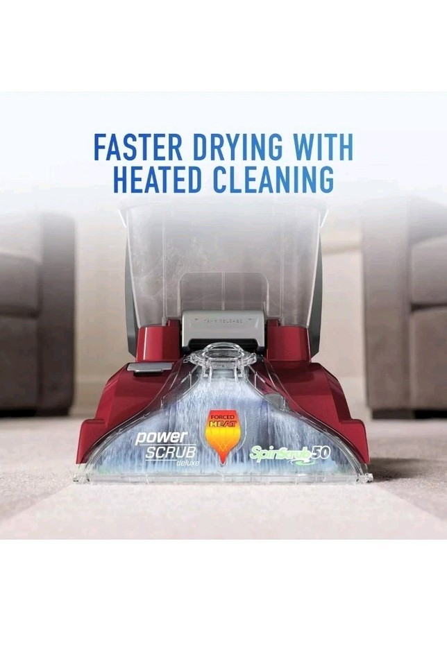Hoover Power Scrub Deluxe Carpet Cleaner Machine, Upright Shampooer ...