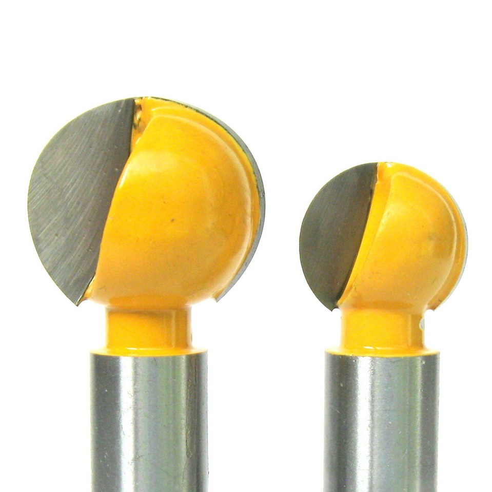 2PC 1/2" SH 3/4" and 1" Diameter Plunging Ball End Router Bit sct-888 ...