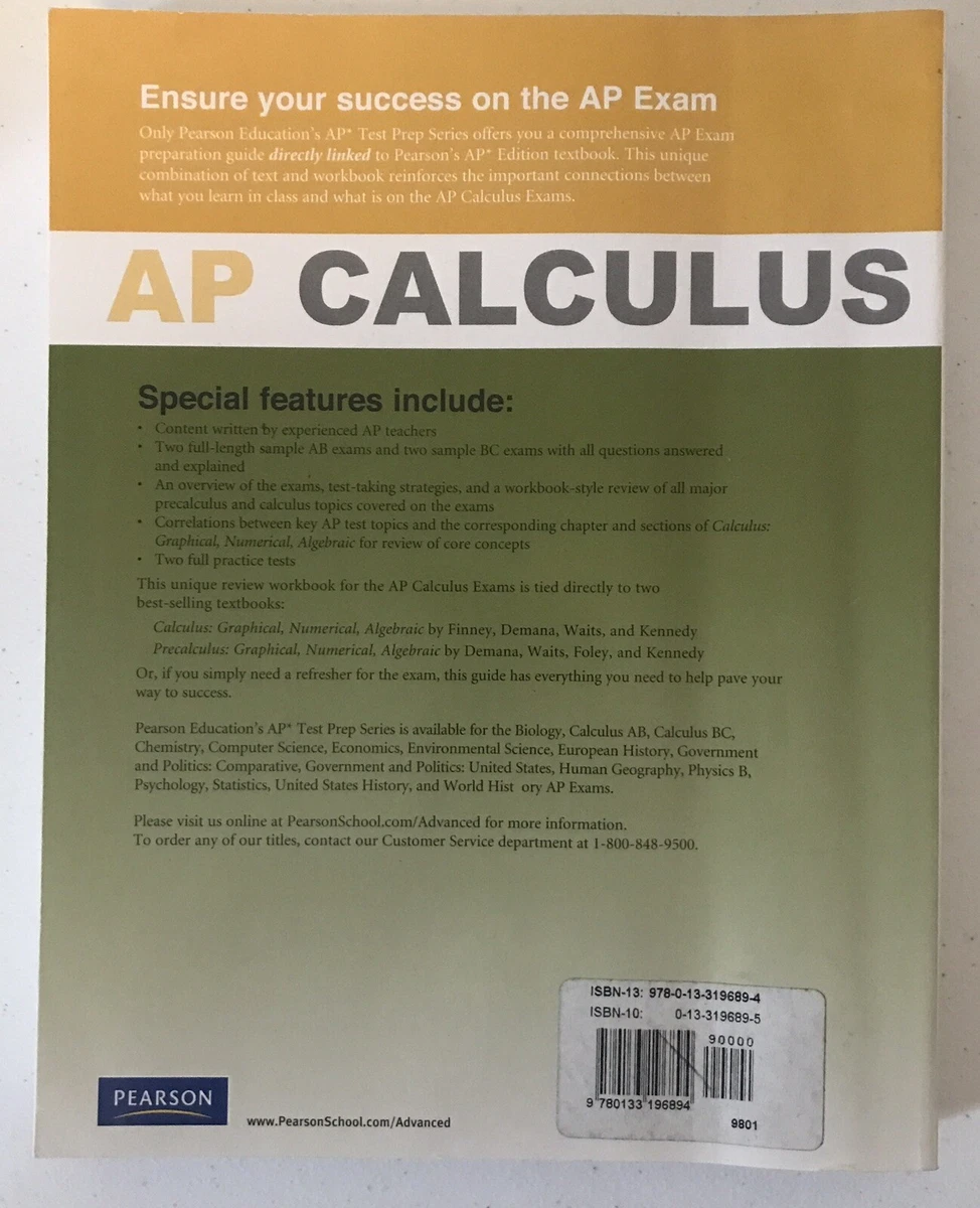 Calculus Textbook Pearson
