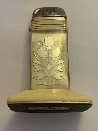 VINTAGE SCRIPTO VU FLOWER TABLE LIGHTER V388 | eBay