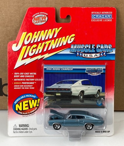 Johnny Lightning 1966 Dodge Charger LIGHT BLUE (2003) MUSCLE CARS USA ...