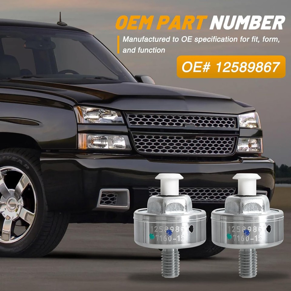 2Pcs 213-3521 12589867 Knock Sensor Fit For Chevy Silverado Express GMC ...